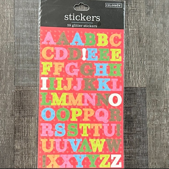 Design | New Multicolored Alphabet Letter Scrapbook Stickers | Poshmark
